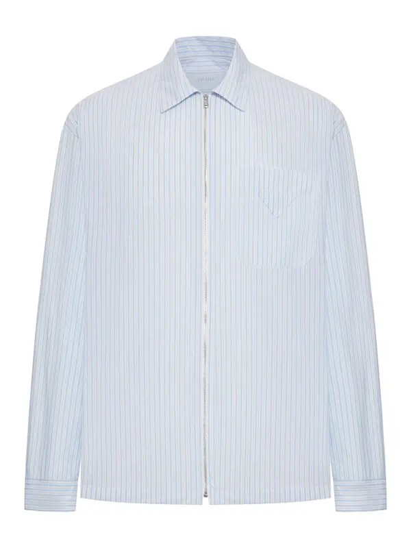 Prada Technical Fabric Shirt With Striped Pattern - Multicolor