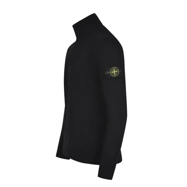 Stone Island Logo Detail Turtleneck Sweater - Black