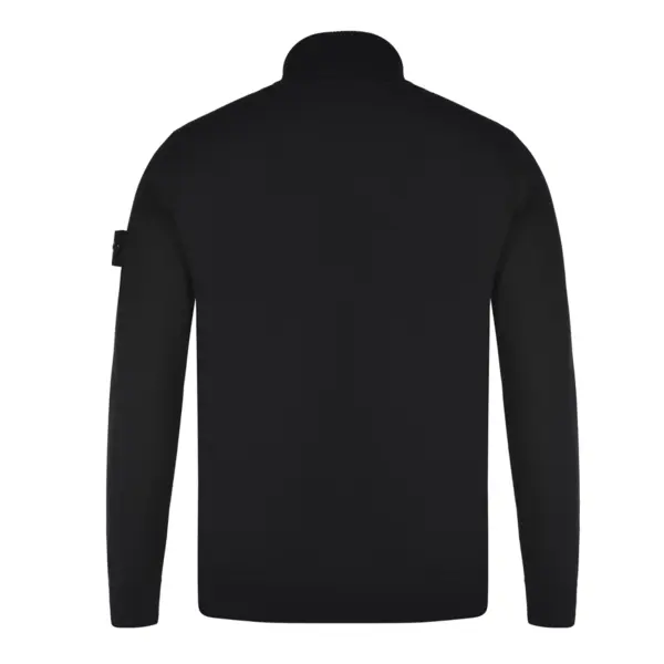 Stone Island Logo Detail Turtleneck Sweater - Black