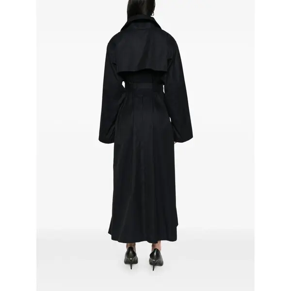 Alaïa Cotton Trench Coat With Cutout Detail