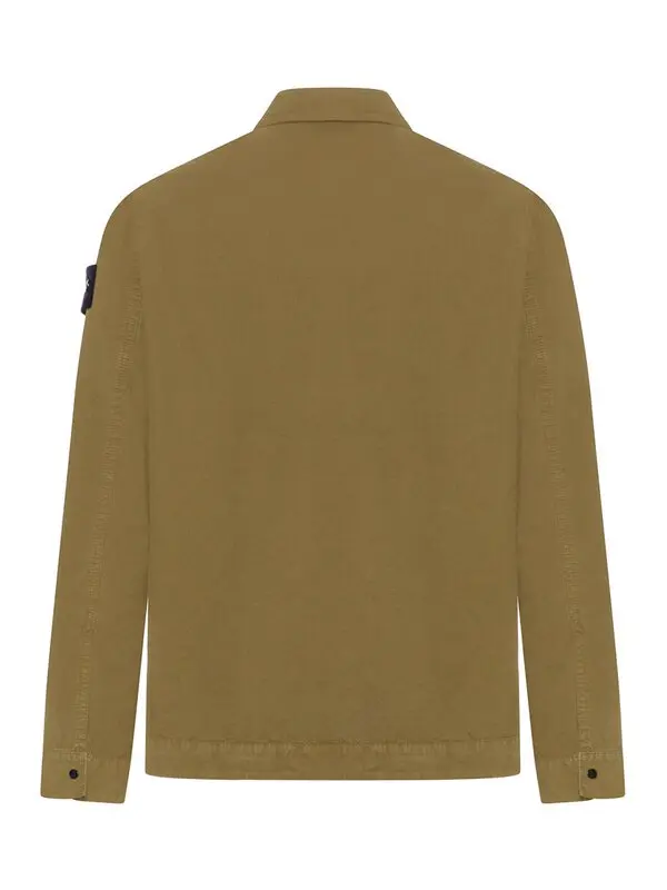 Stone Island Organic Cotton Zip-up Overshirt - Multicolor