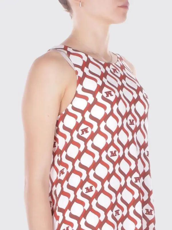 Max Mara Sleeveless Printed Maxi Dress