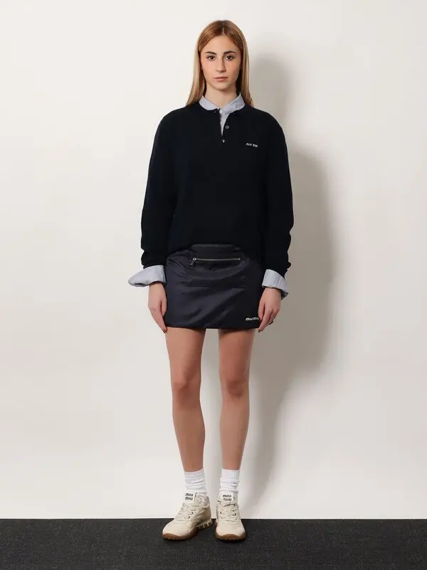 Miu Miu Pin Check Cotton Shirt - Multicolor