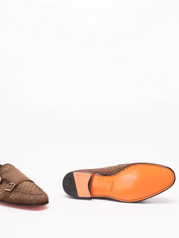 Santoni Scacco Loafers - Multicolor