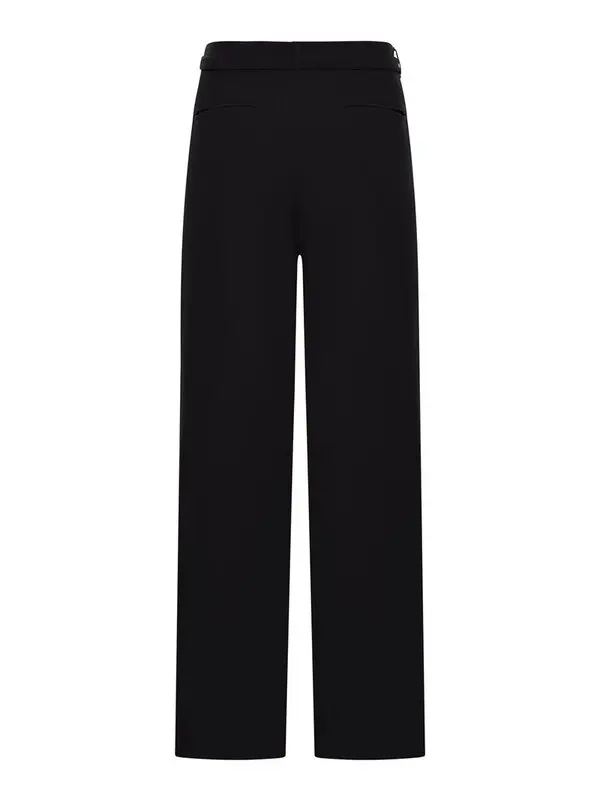 Giorgio Armani Cupro Natté Single Pleated Trousers - Multicolor