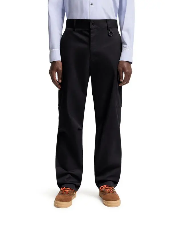 Moncler Cotton Blend Gabardine Cargo Pants