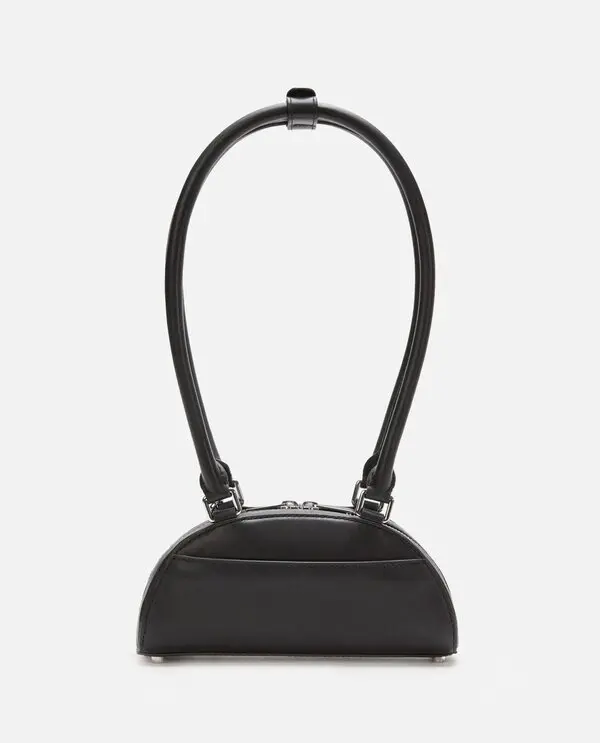 SELF-PORTRAIT Black Leather Mini Shoulder Bag With Charm