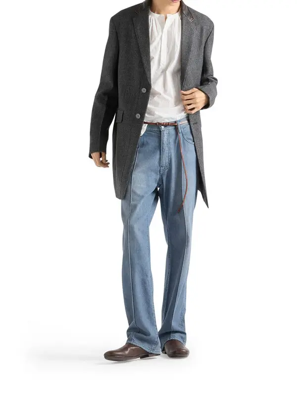 Prada Washed Denim Five-pocket Jeans - Multicolor