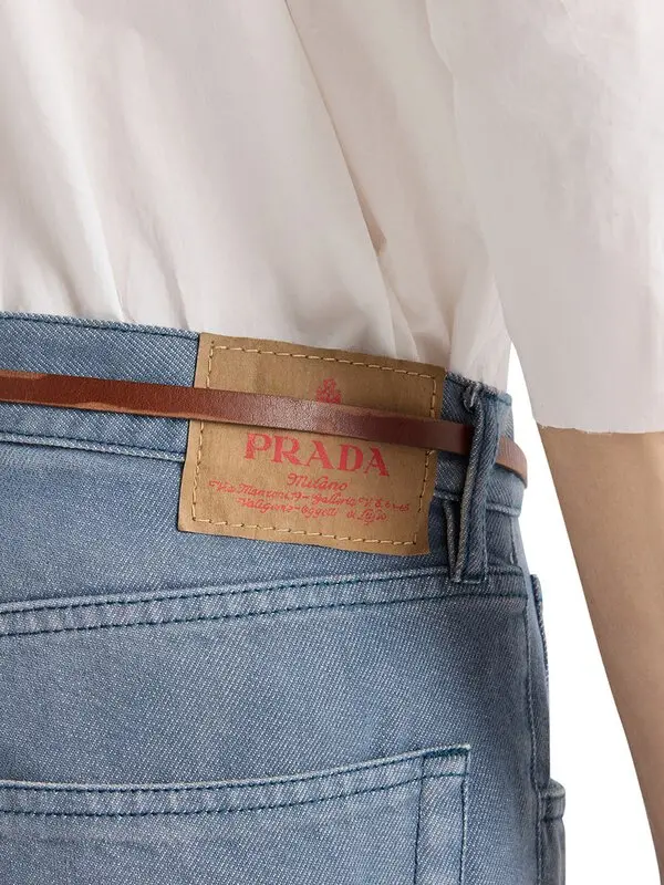 Prada Washed Denim Five-pocket Jeans - Multicolor