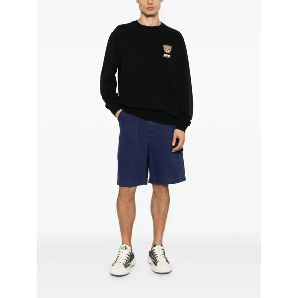 Moschino Cotton Blend Graphic Print Sweatshirt
