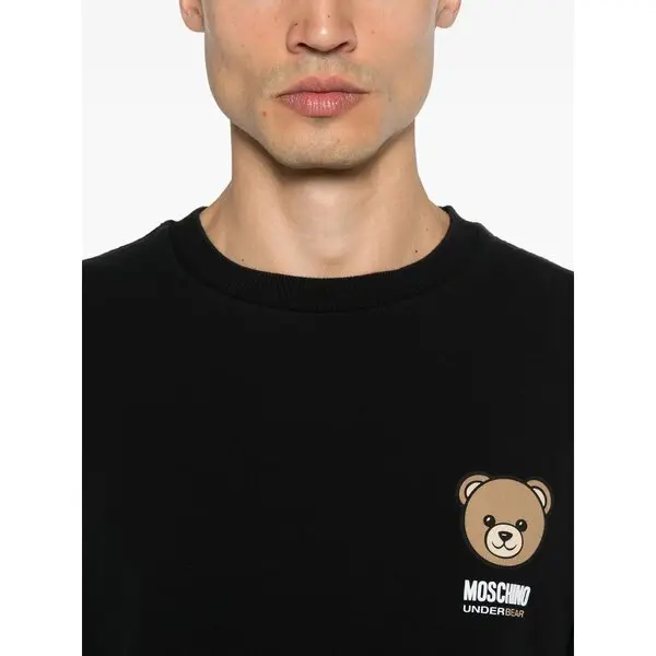 Moschino Cotton Blend Graphic Print Sweatshirt