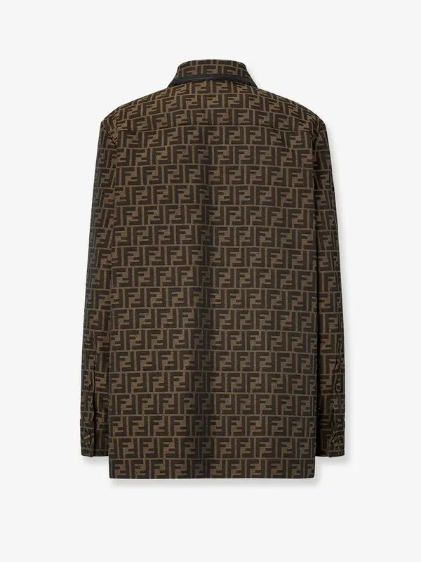 Fendi Ff Canvas Jacket - Brown
