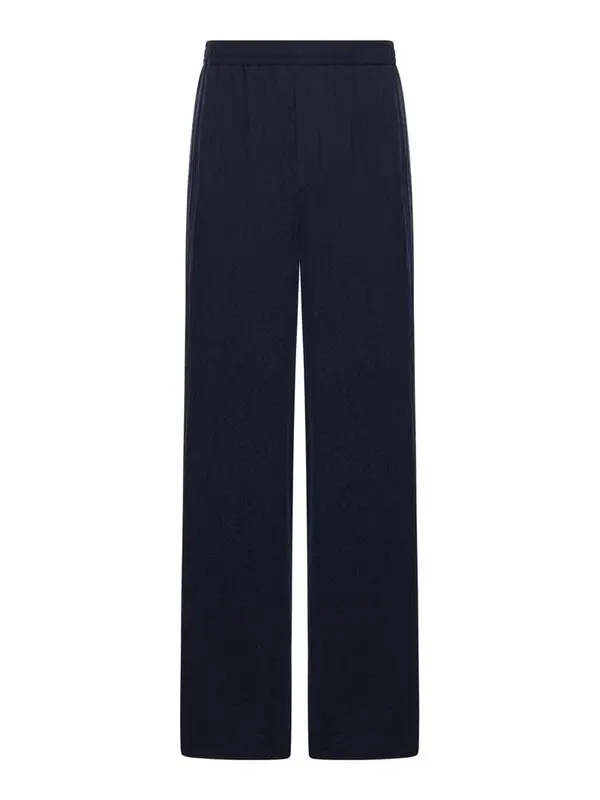 Giorgio Armani Lyocell And Froissé Silk Pants - Brown