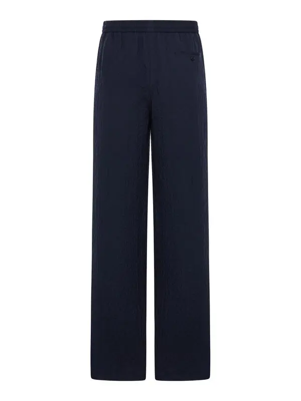 Giorgio Armani Lyocell And Froissé Silk Pants - Multicolor