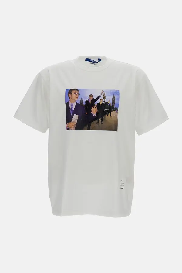 Junya Watanabe Short-sleeve T-shirt With A Print - Multicolor