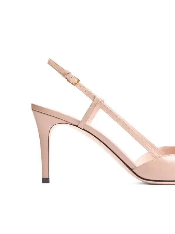Valentino Garavani Vlogo Signature Leather Slingback Pumps - Multicolor