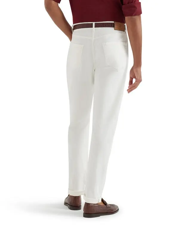 Brunello Cucinelli Slim Fit Stretch Cotton Jeans