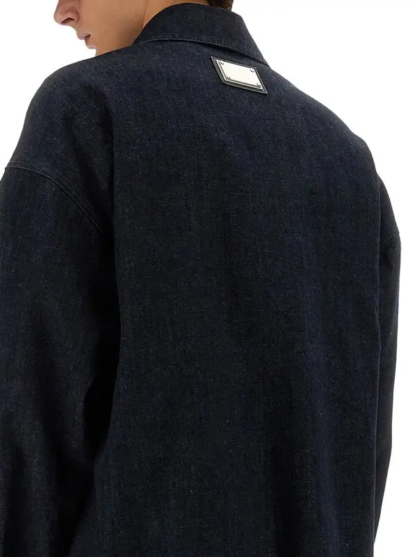 Dolce & Gabbana Selvedge Denim Blouson Jacket - Blue