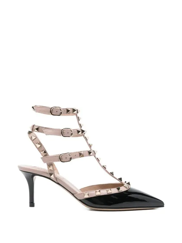 Valentino Garavani Rockstud Patent Leather Pumps - Multicolor