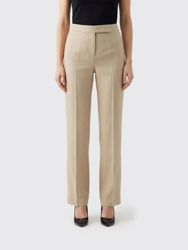 Max Mara Tailored Linen Trousers - Cream