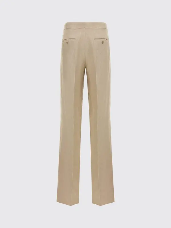 Max Mara Tailored Linen Trousers - Cream