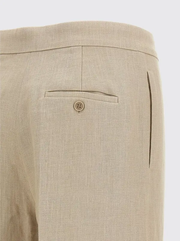 Max Mara Tailored Linen Trousers - Cream