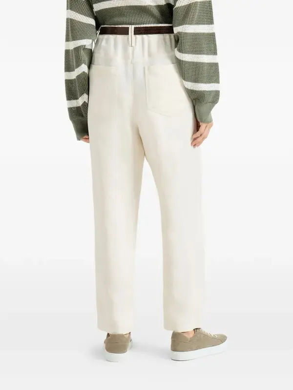 Brunello Cucinelli Straight Natural Trousers