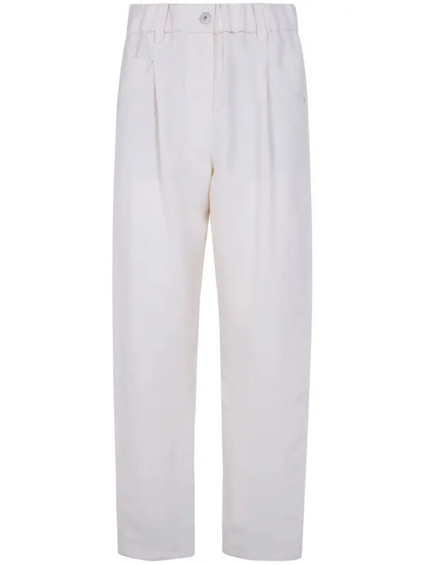 Brunello Cucinelli Straight Natural Trousers