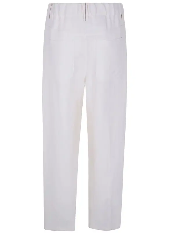 Brunello Cucinelli Straight Natural Trousers