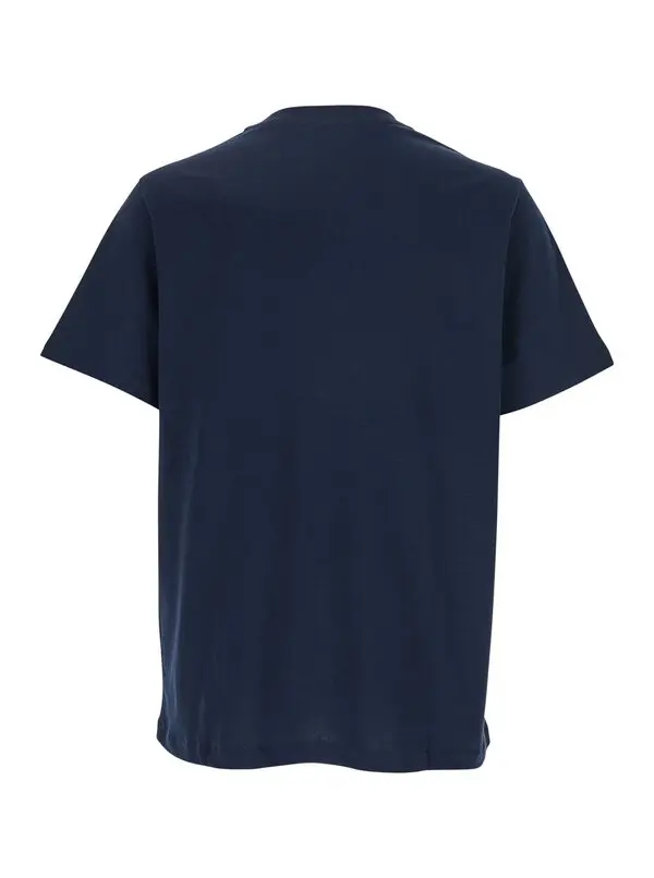A.p.c. Crew Neck T-shirt With Embroidered Logo - Multicolor
