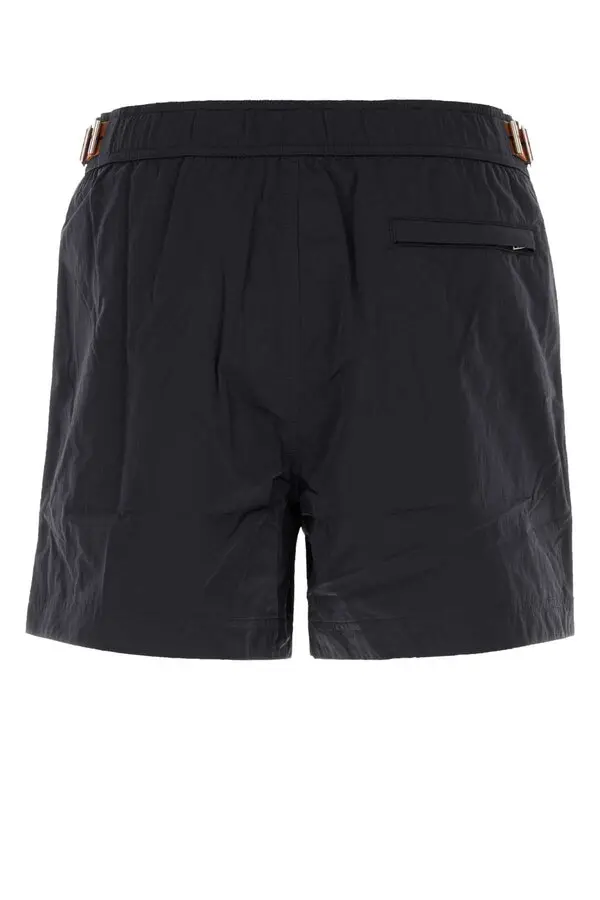 Zegna Navy Nylon Swimming Shorts
