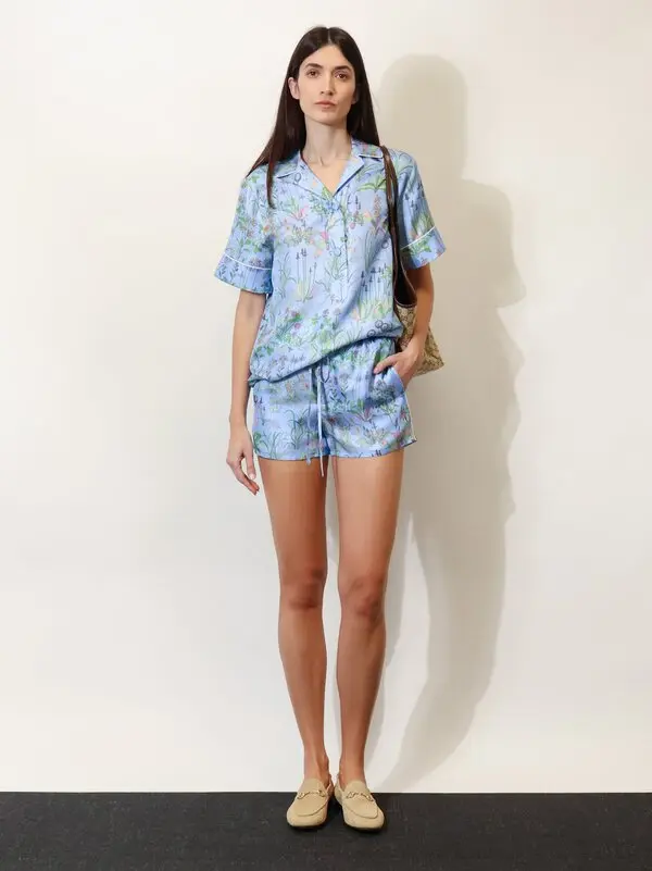 Gucci Printed Silk Shorts - Multicolor