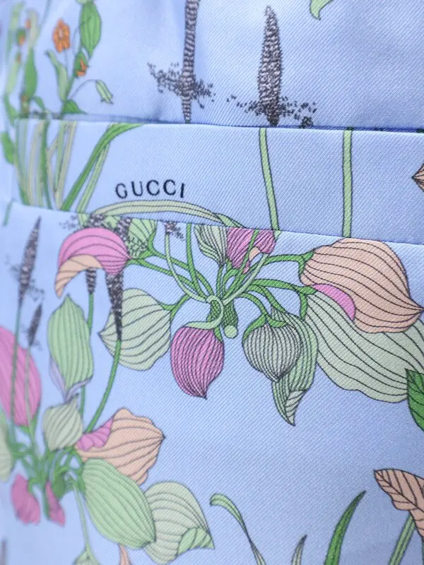 Gucci Printed Silk Shorts - Multicolor