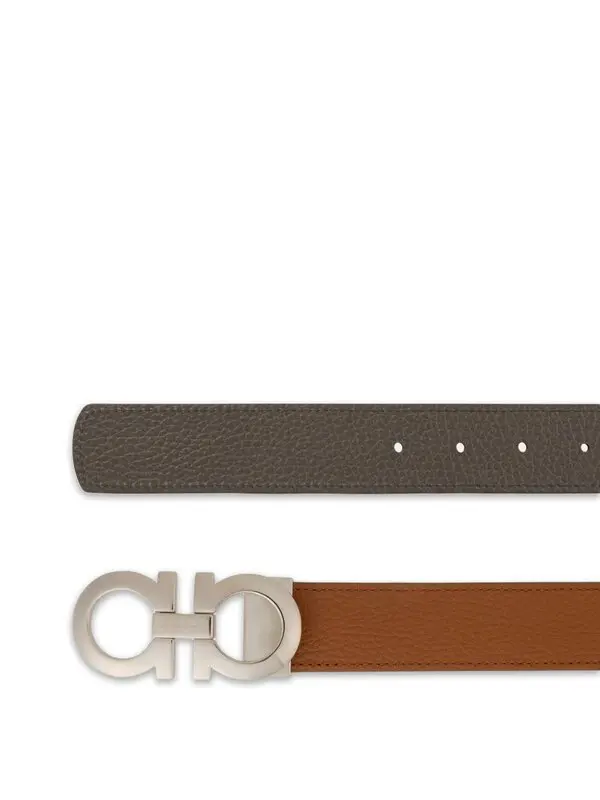 FERRAGAMO Gancini Leather Belt - Multicolor