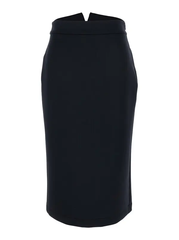 Moncler Skirt With Logo Patch - Multicolor