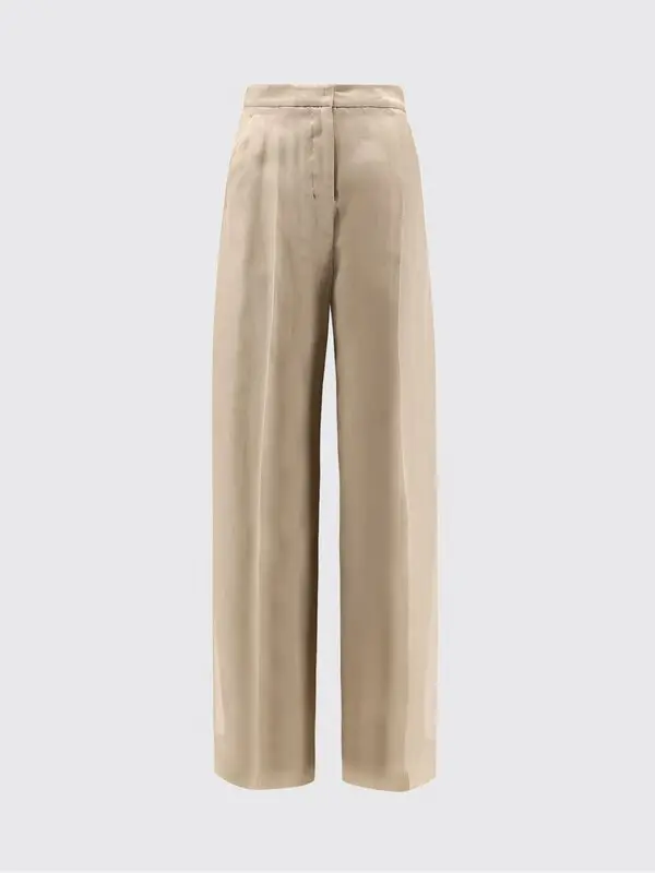 Max Mara High Waisted Wide Leg Silk Pants