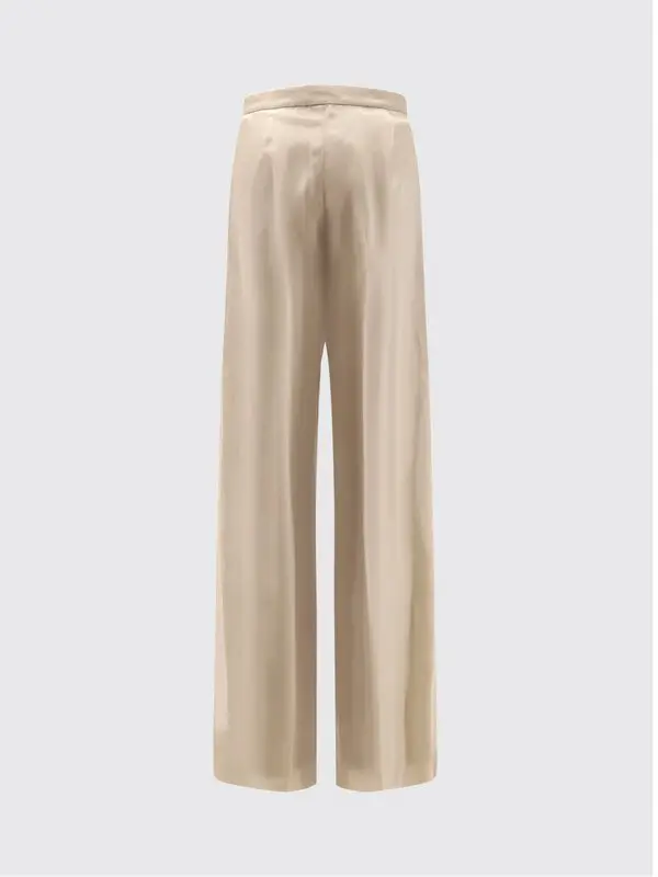 Max Mara High Waisted Wide Leg Silk Pants