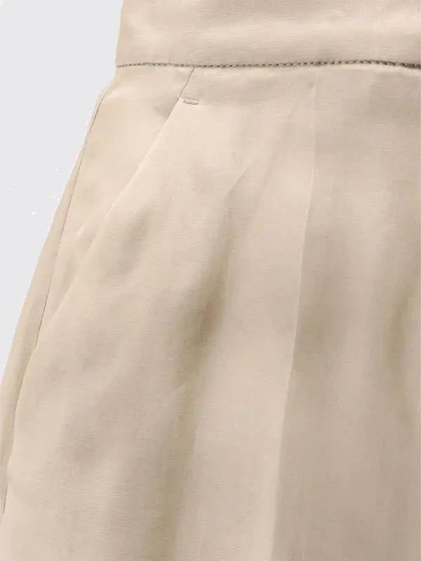 Max Mara High Waisted Wide Leg Silk Pants