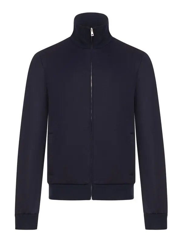 Gucci Technical Jersey Zip-up Jacket With Web Tape