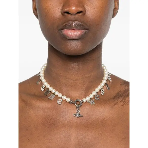 VIVIENNE WESTWOOD Tone Pearl Orb Pendant Necklace