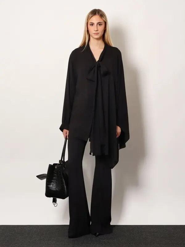 Balenciaga Shirt With Bow Detail - Multicolor