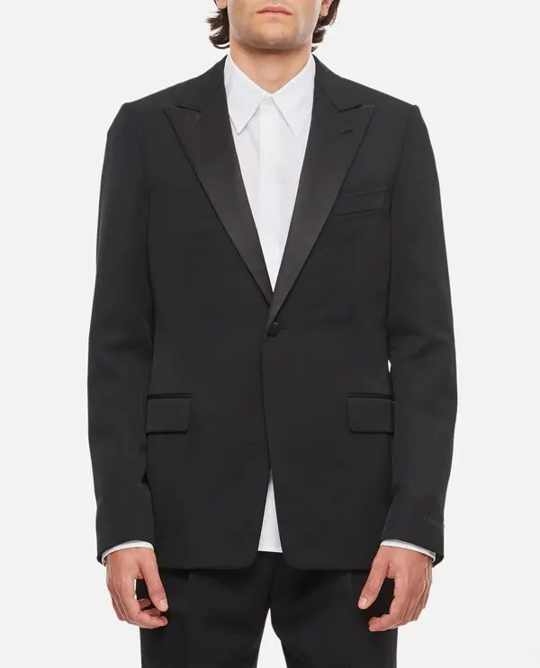 LANVIN Wool Tuxedo Jacket - Multicolor