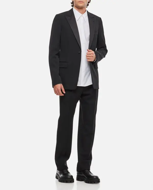 LANVIN Wool Tuxedo Jacket - Multicolor