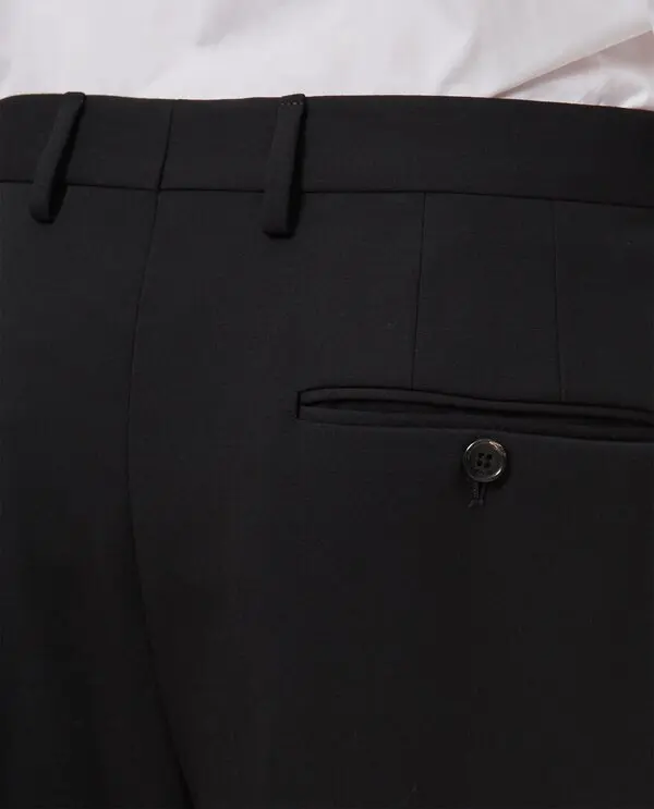 LANVIN Straight Leg Wool Trousers - Multicolor