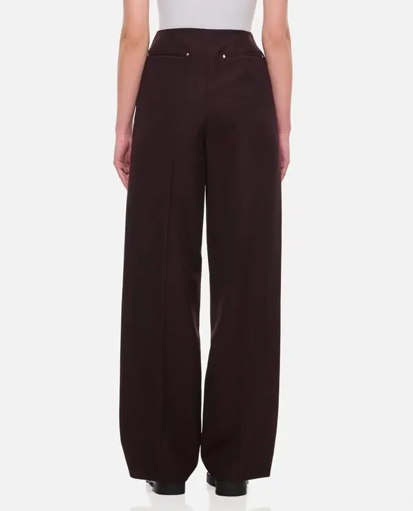 Fendi Grain De Poud Wide-leg Trousers