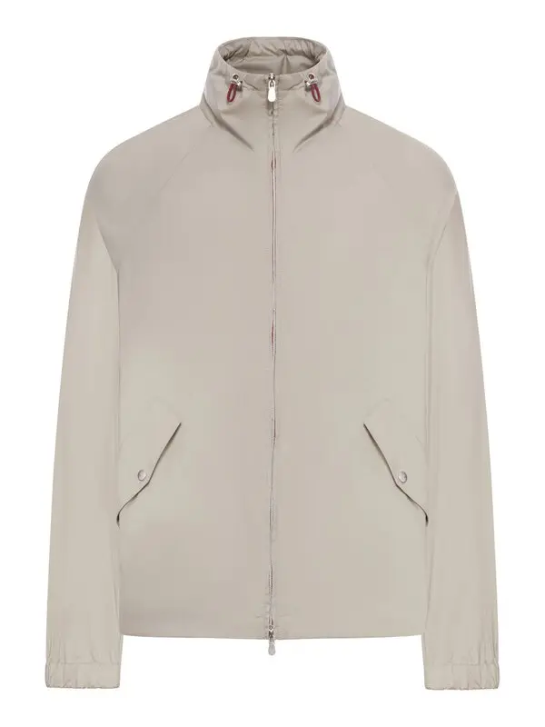 Brunello Cucinelli Technical Fabric Jacket With Hood