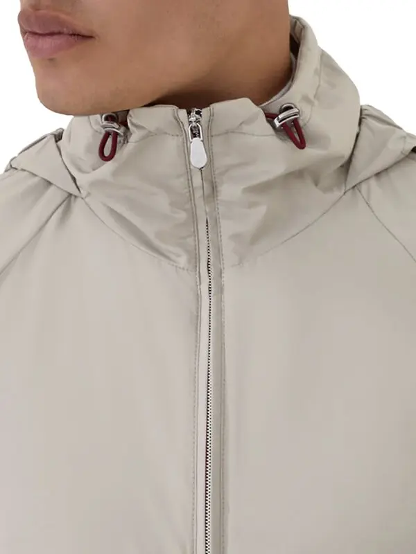 Brunello Cucinelli Technical Fabric Jacket With Hood