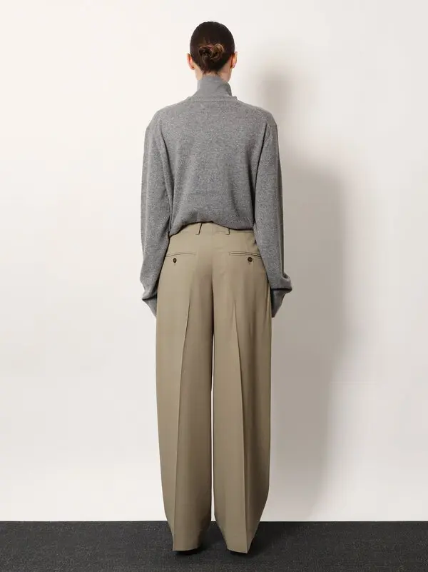 TOTEME Viscose And Wool Trousers - Multicolor