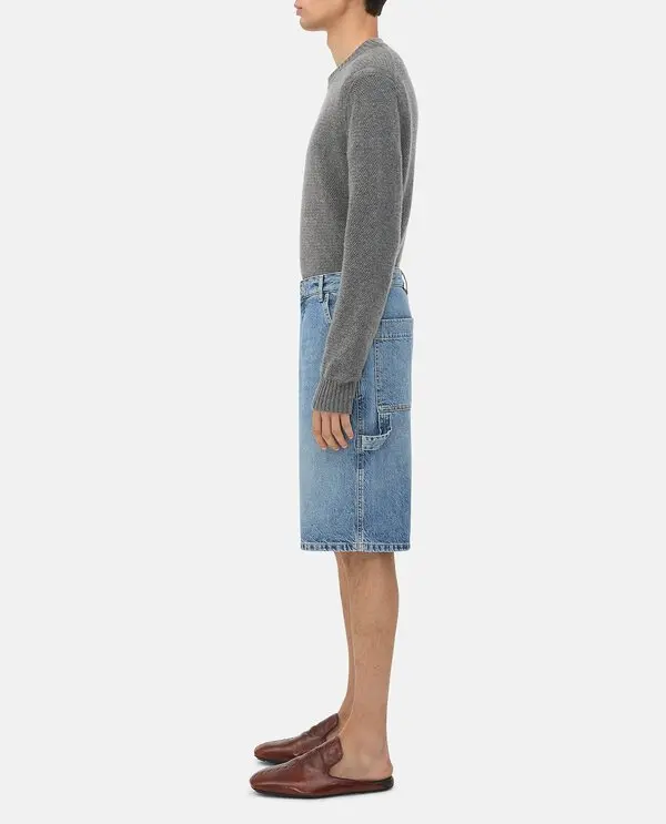 Bottega Veneta Bermuda Cargo Denim Shorts