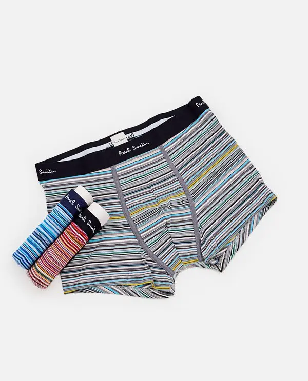 Paul Smith Men Trunk 3 Pack Mix Sign - Multicolor